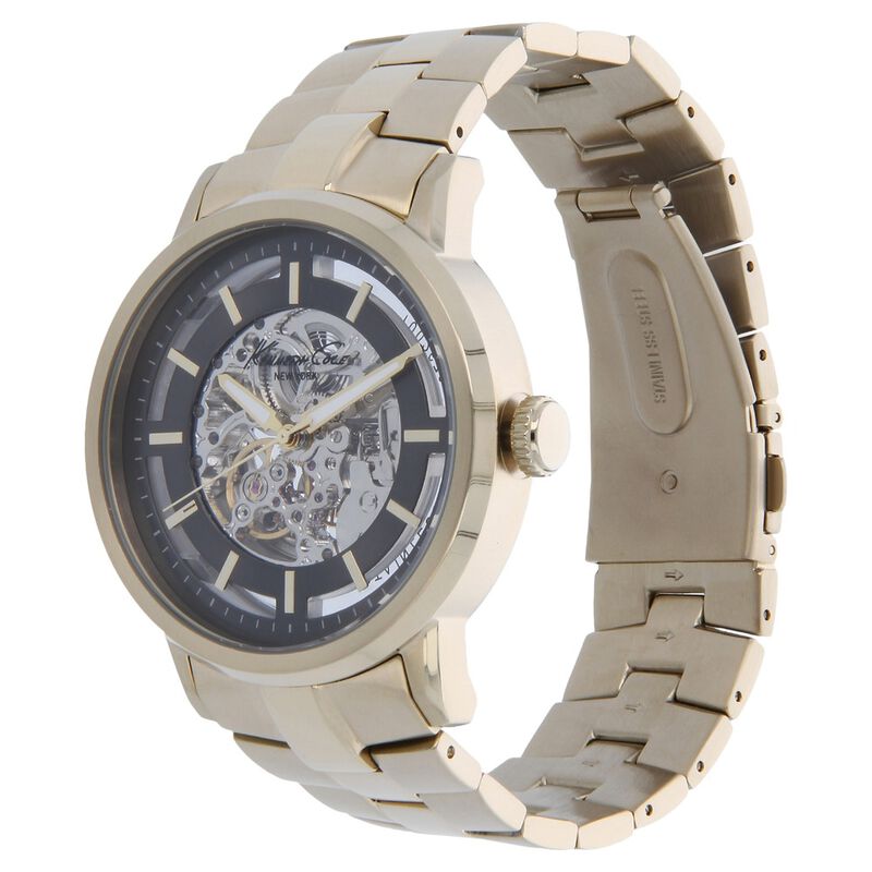 Buy Online Kenneth Cole Automatic Grey Dial Stainless Steel Strap Watch ...