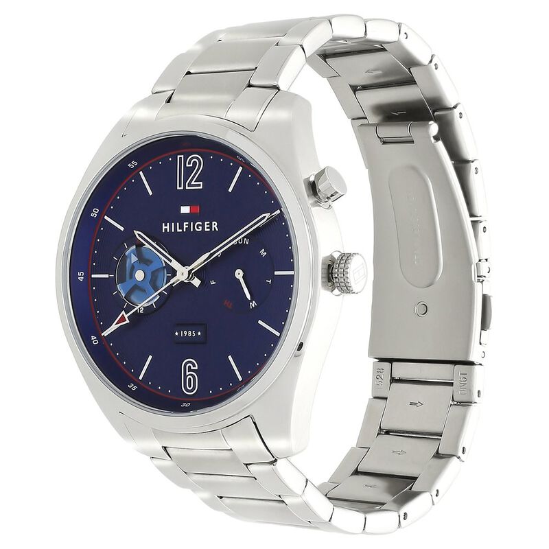 Buy Online Tommy Hilfiger Quartz Analog Blue Dial Stainless Steel Strap ...