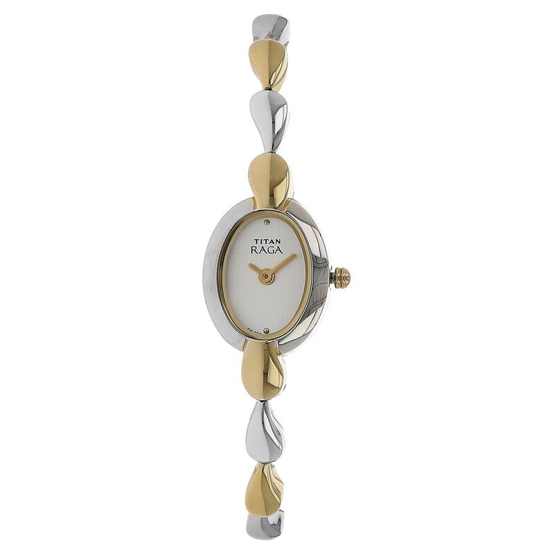 Buy Online Titan Raga Silver Dial Women Watch With Metal Strap ...