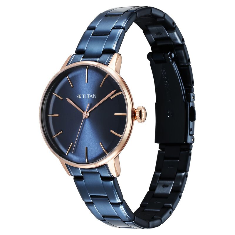 Buy Online Titan TGIF Quartz Analog Blue Dial Blue Stainless Steel ...