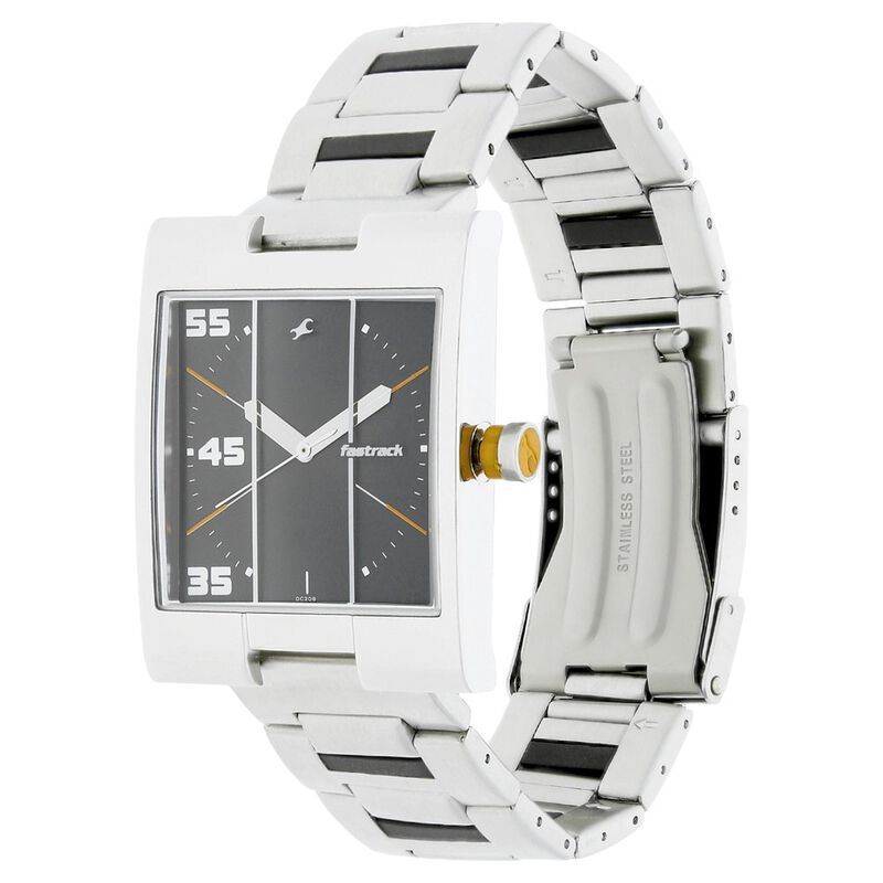 Buy Online Fastrack Quartz Analog Grey Dial Stainless Steel Strap Watch ...