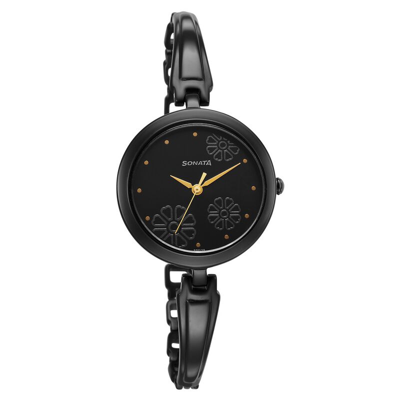 Buy Online Sonata Utsav Black Dial Watch for Women - nt8166nm01 | Titan