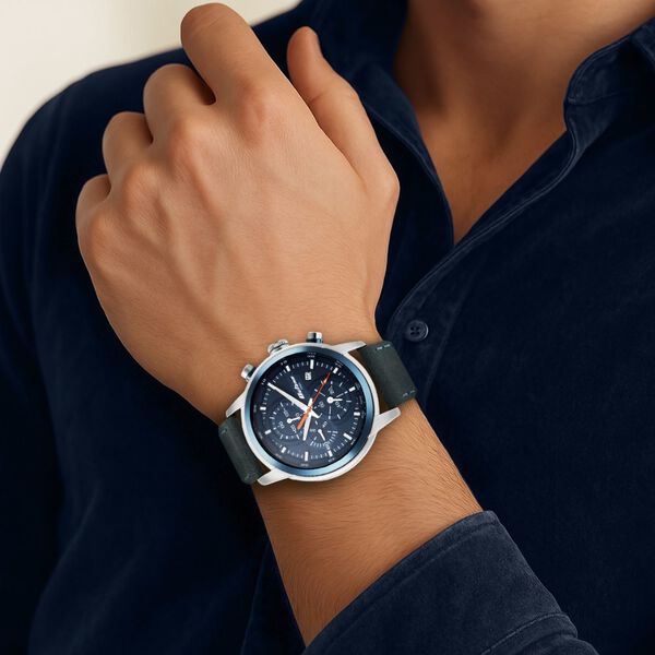 Buy Online Titan Octane Blue Dial Chronograph Watch for Men ...