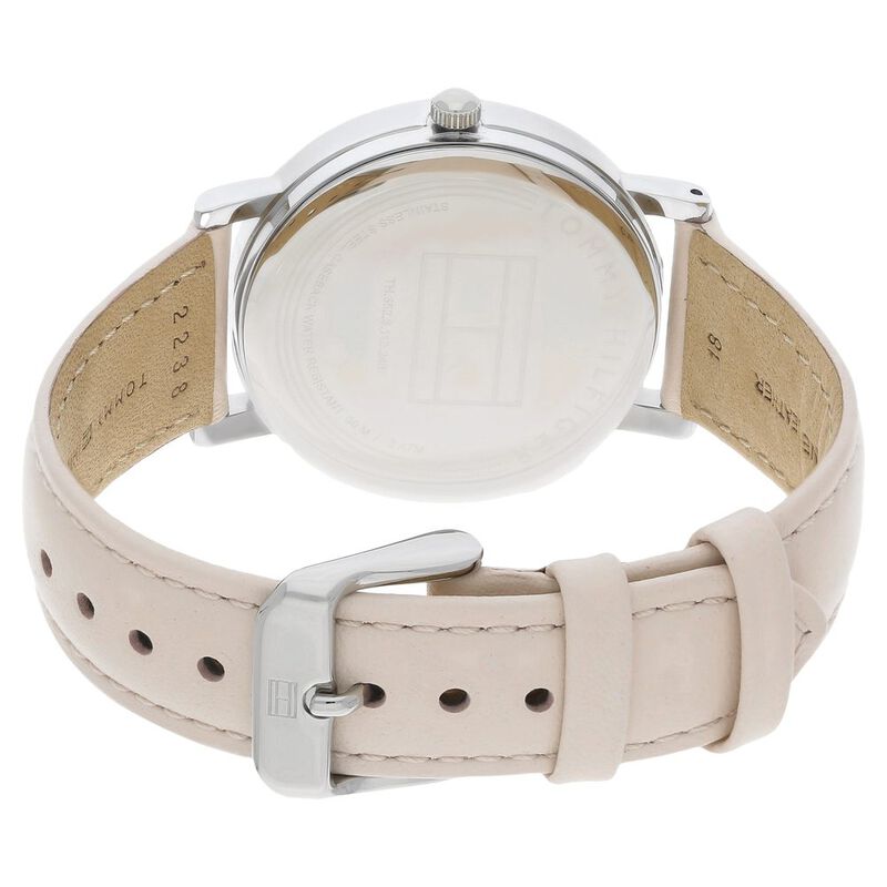 Buy Online Tommy Hilfiger Quartz Analog Silver Dial Leather Strap Watch ...
