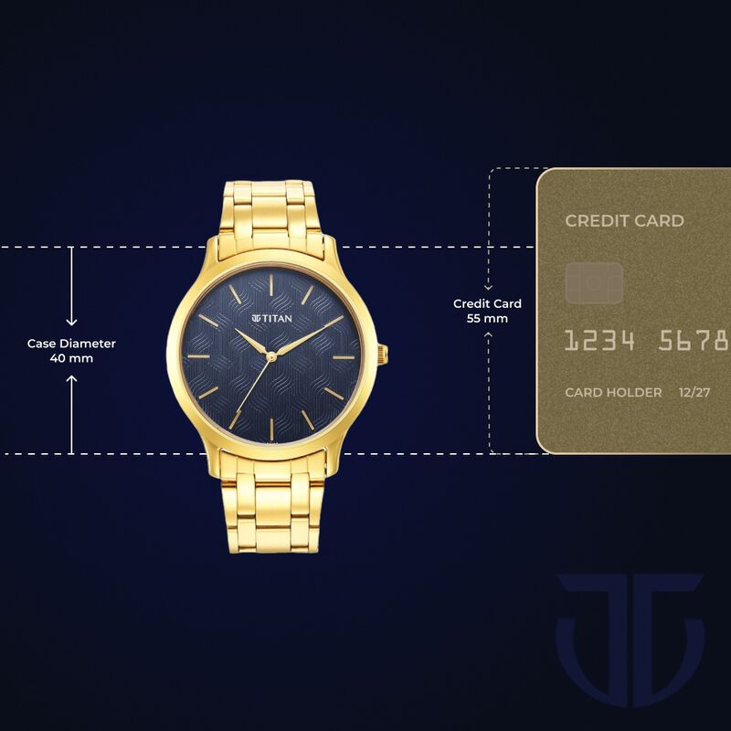 Buy Online Titan Karishma Radiance Blue Dial Analog Stainless Steel ...