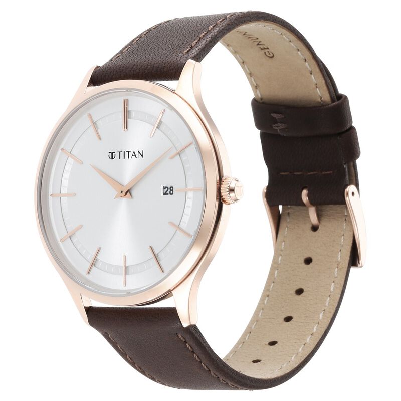 Buy Online Titan Classique Slimline Silver Dial Analog with Date ...