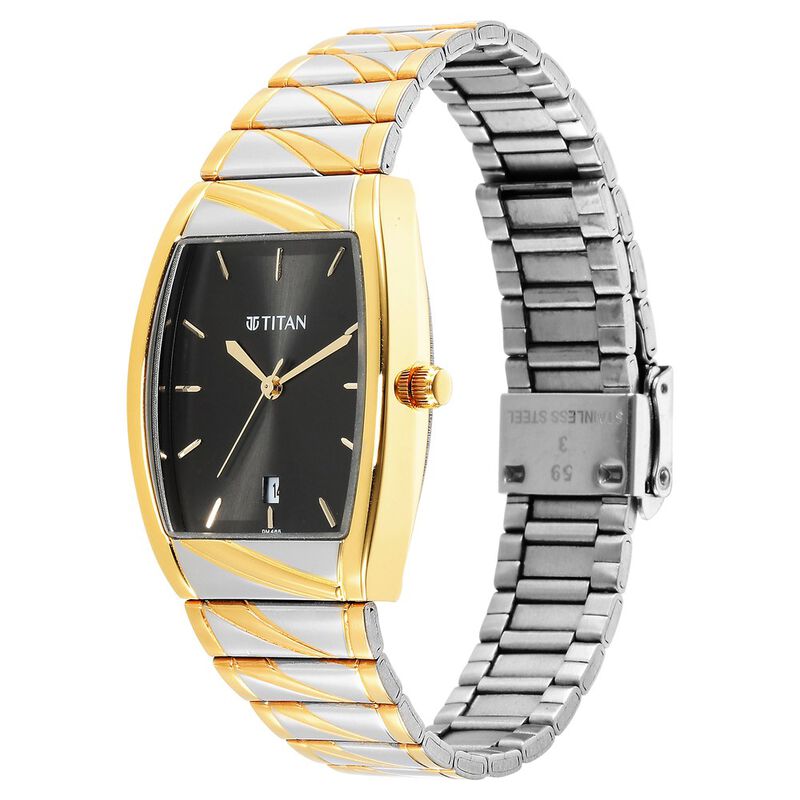 Buy Online Titan Karishma Anthracite Dial Analog Stainless Steel Strap ...