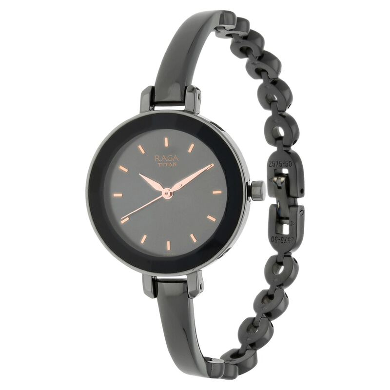Buy Online Titan Raga Viva Anthracite Dial Women Watch With Metal Strap ...