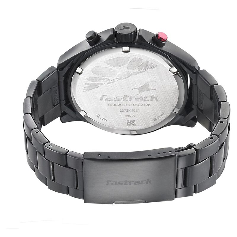 Buy Online Fastrack Hitlist Quartz Chronograph Black Dial Stainless ...