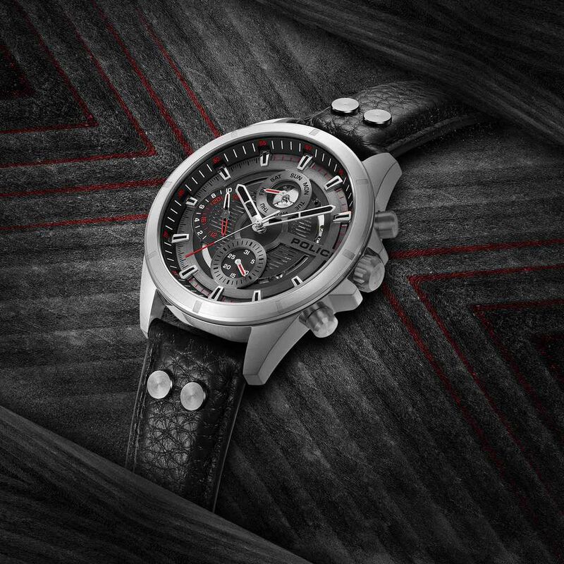 Buy Online Police Black Dial Quartz Multifunction Watch for Men ...