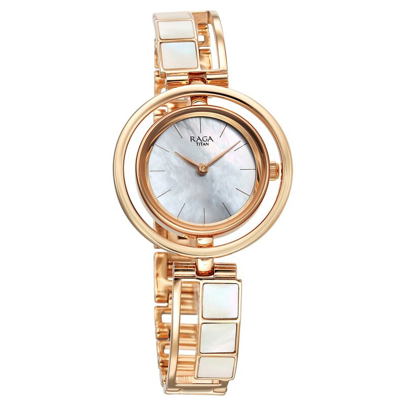 Buy Online Titan Raga Power Pearls Quartz Analog Mother Of Pearl Dial ...