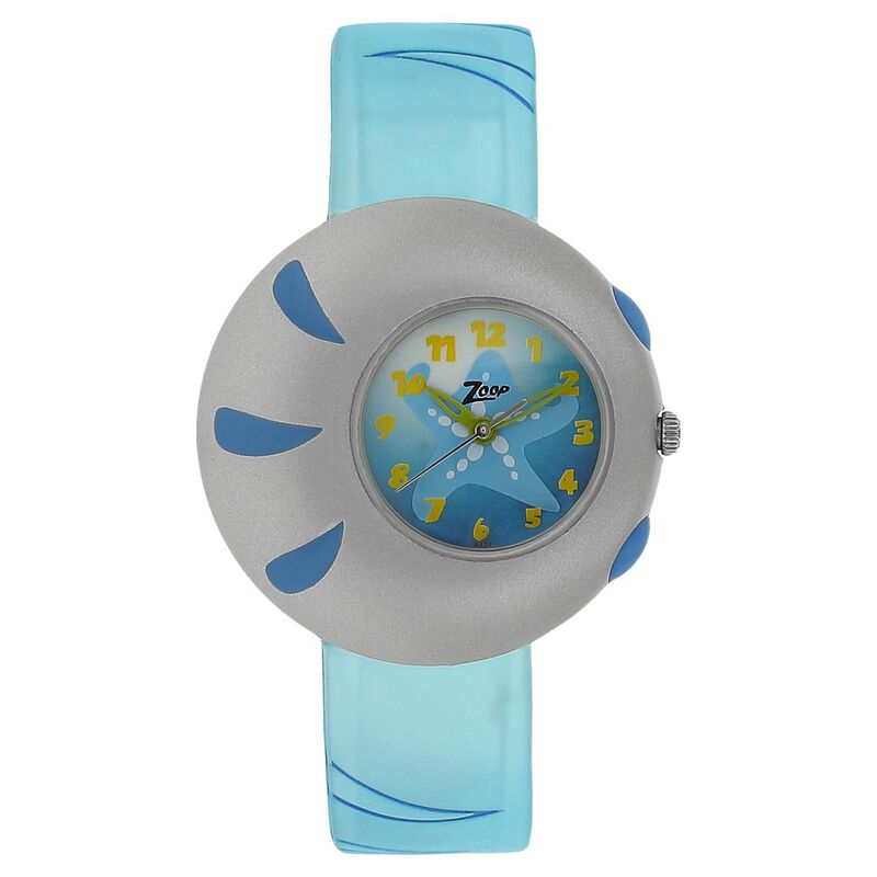 Buy Online Zoop By Titan Quartz Analog Blue Dial Plastic Strap Watch ...