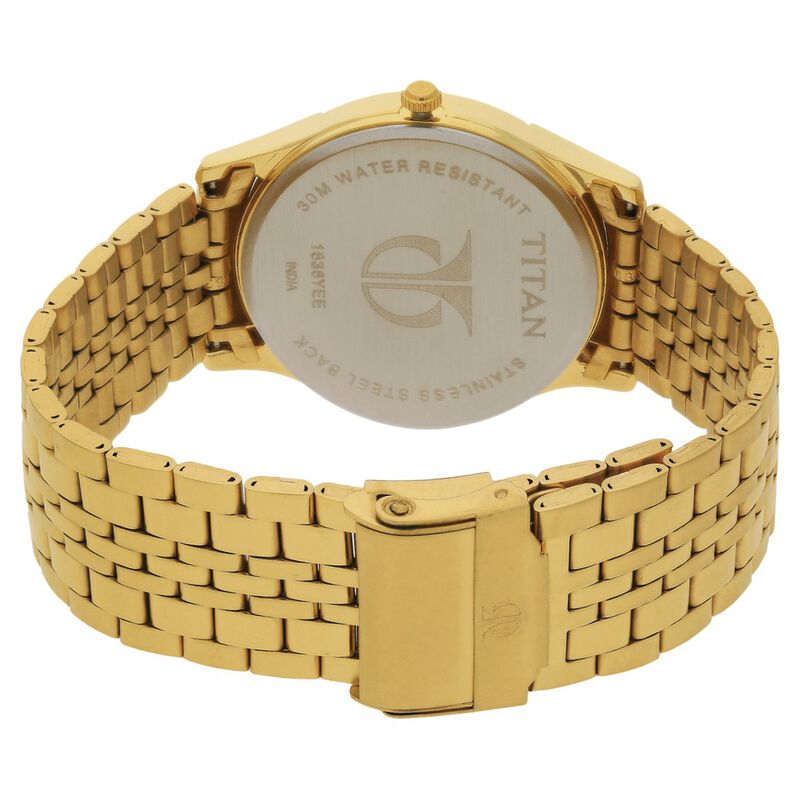 Buy Online Titan Quartz Analog with Day and Date Silver Dial Stainless ...