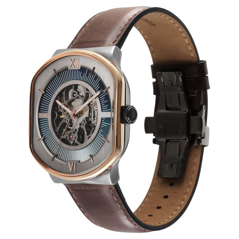 Buy Online Titan Techno Beats Anthracite Dial Automatic Leather Strap ...