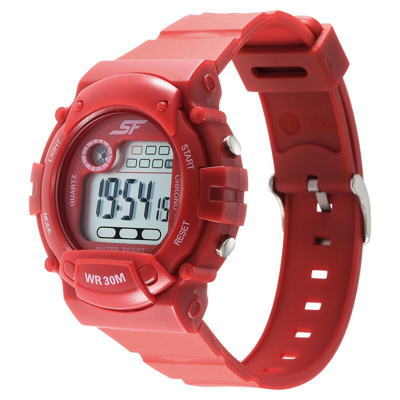 Buy Online Sonata Digital Dial Red Plastic Strap Watch for Men ...
