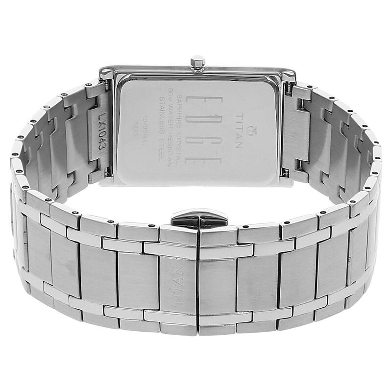 Buy Online Titan Edge Blue Dial Analog Stainless Steel Strap watch for ...