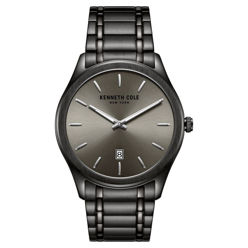 Buy Online Kenneth Cole Quartz Analog with Date Grey Dial Watch for Men ...