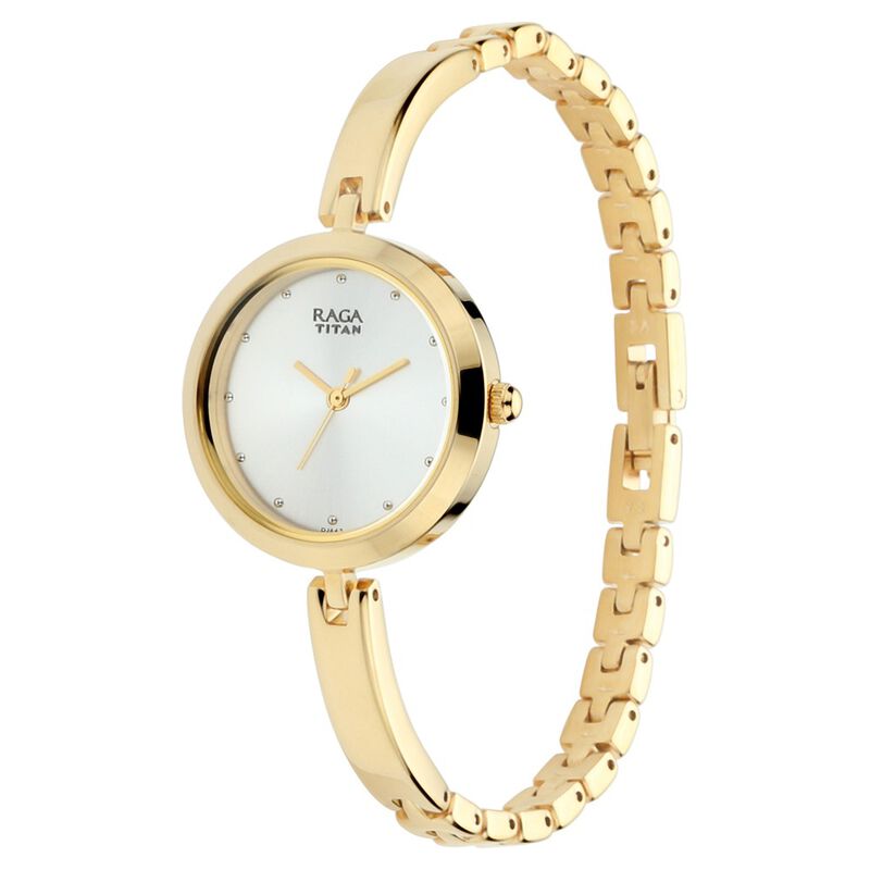 Buy Online Titan Raga Viva Silver Dial Women Watch With Metal Strap ...