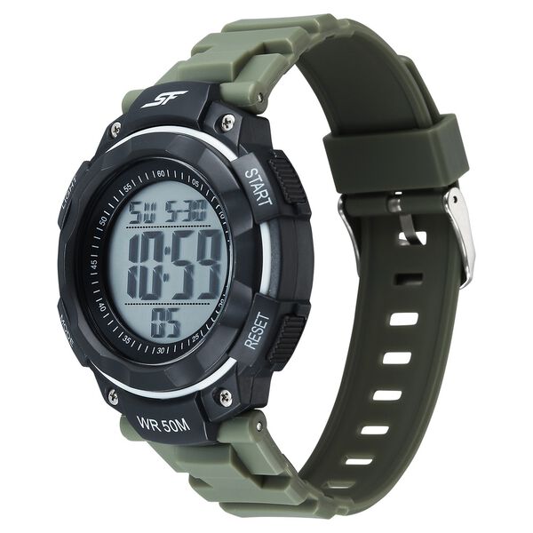 Buy Online SF Digitals Digital Dial Green Strap Watch For Men ...