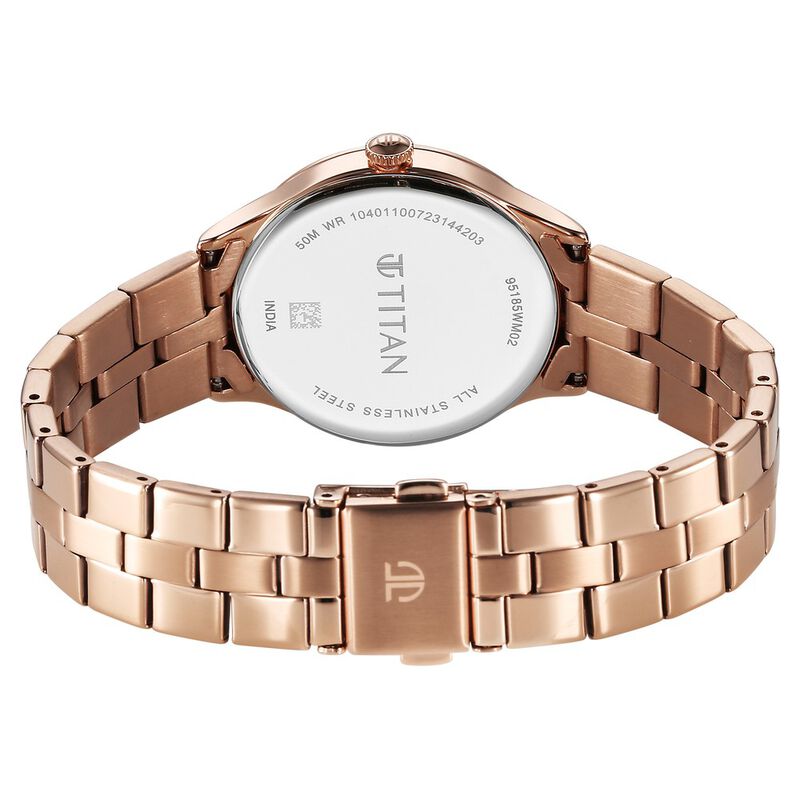 Buy Online Titan Workwear Quartz Analog White Dial Stainless Steel ...