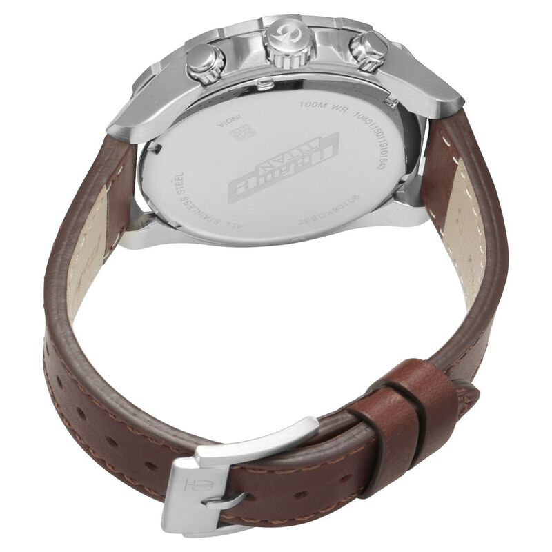 Buy Online Titan Octane Blue Chronograph Leather Strap watch for Men ...