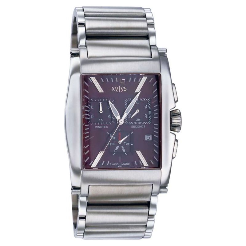 Buy Online Xylys Swiss Chronograph Silver Stainless Steel Strap and ...