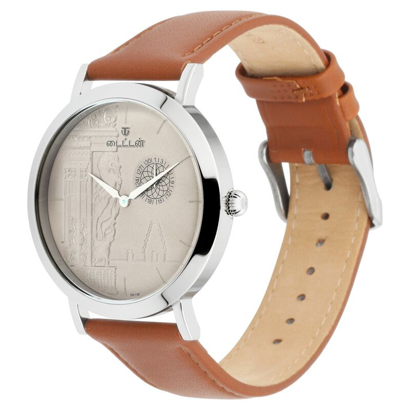 Buy Online Titan Namma Tamil Nadu Grey Dial Analog Leather Strap watch ...