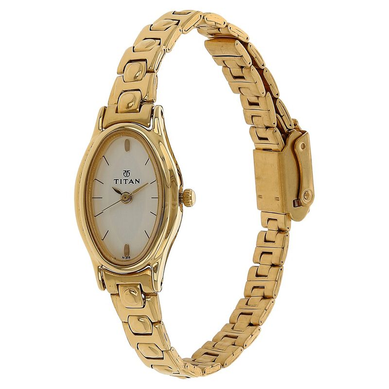 Buy Online Titan Quartz Analog Silver Dial Stainless Steel Strap Watch ...