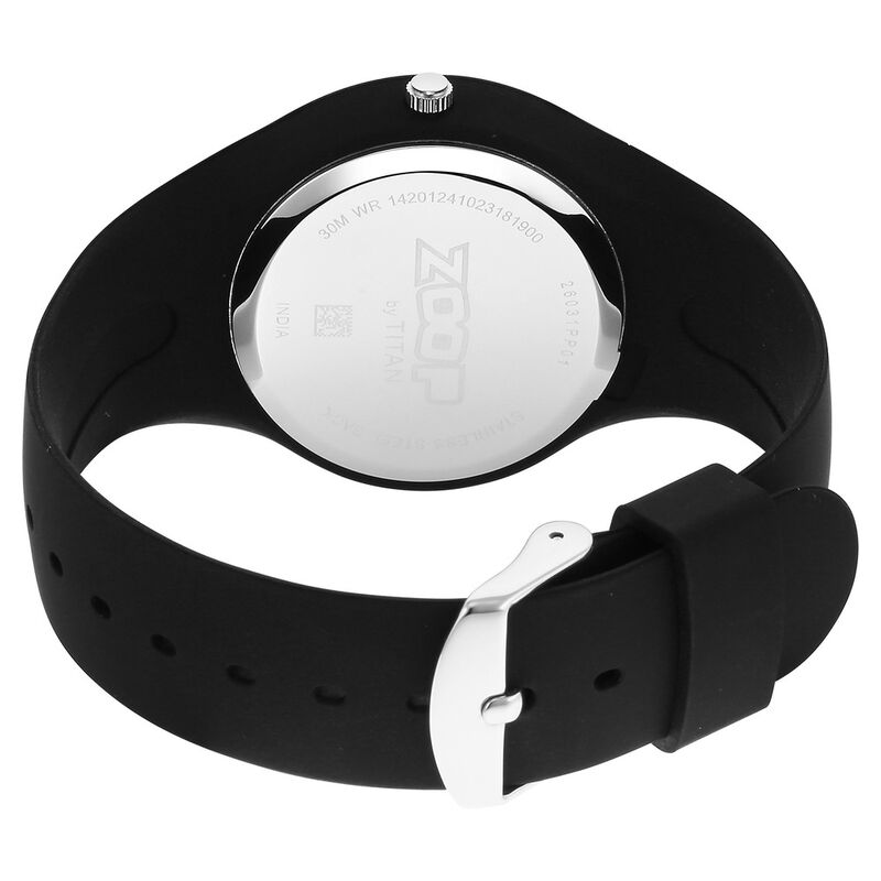 Buy Online Zoop By Titan Pop Integrated Quartz Analog Black Dial ...