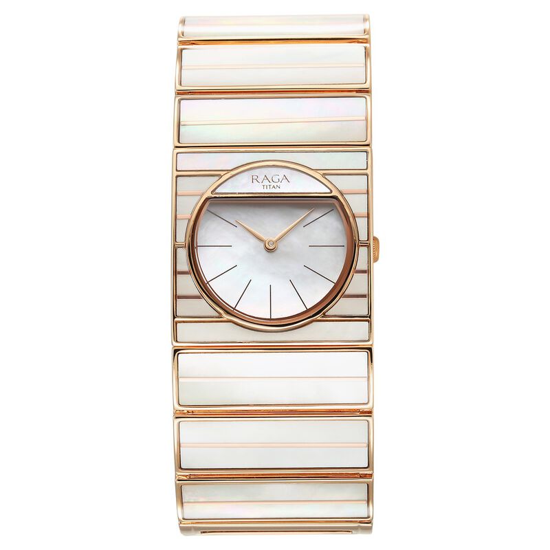 Buy Online Titan Raga Power Pearls Quartz Analog Mother Of Pearl Dial ...