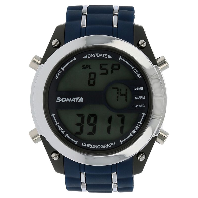 Buy Online SF Digital Dial Blue Plastic Strap Watch for Men ...