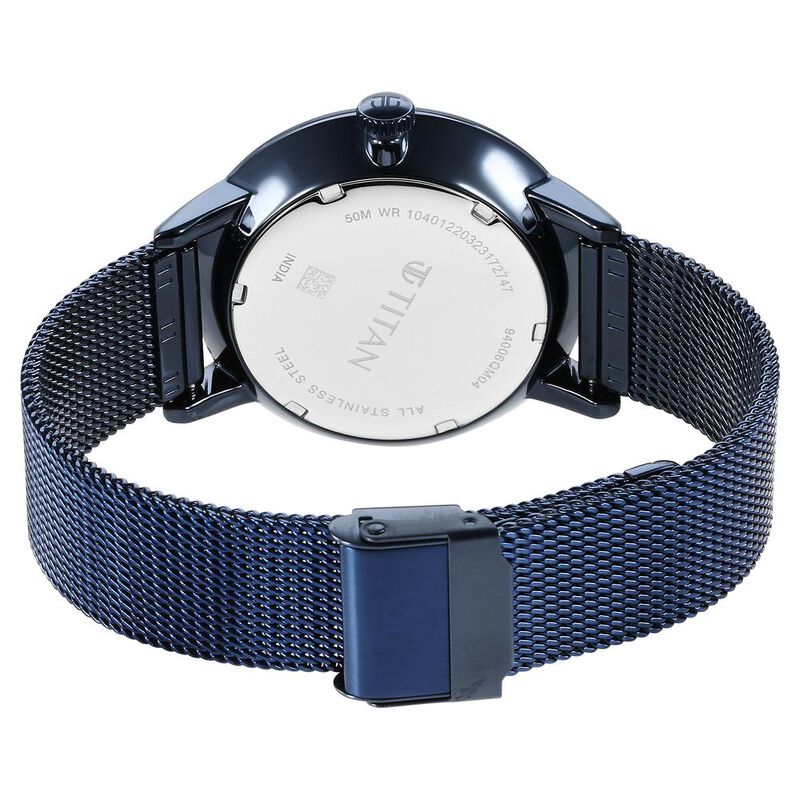 Buy Online Titan Modern Classics Blue Dial Quartz Multifunction ...