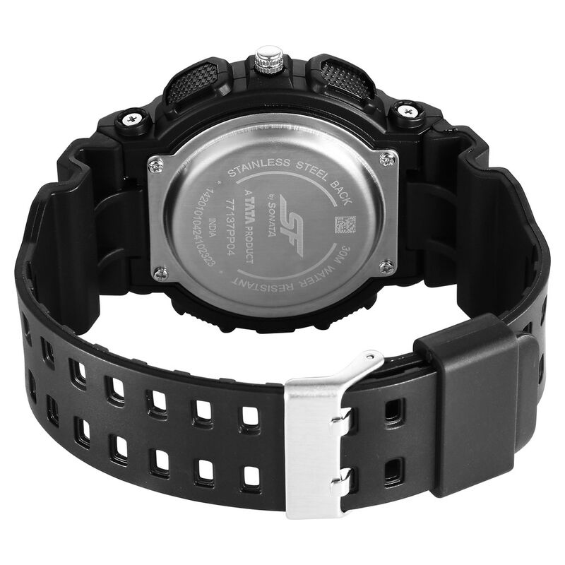 Buy Online SF Sleek All-Black Chronograph Men's Watch - Modern ...