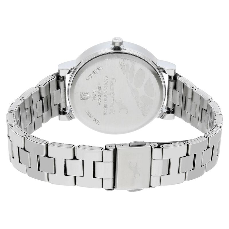 Buy Online Fastrack Fundamentals Quartz Analog Blue Dial Stainless ...