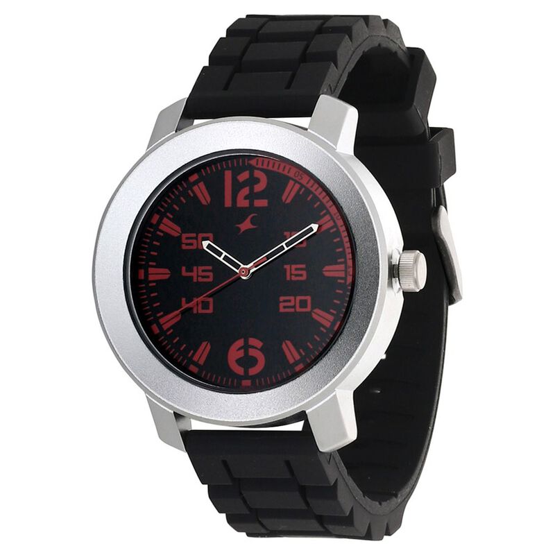 Buy Online Fastrack Quartz Analog Black Dial Plastic Strap Watch for ...