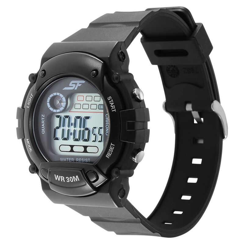 Buy Online Sonata Digital Dial Black Plastic Strap Watch for Men ...