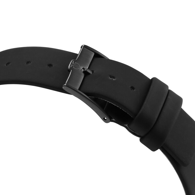 Buy Online Titan Edge Quartz Analog Black Dial Leather Strap Watch for ...