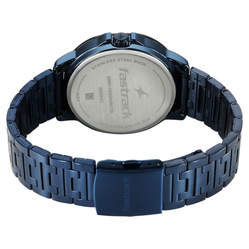 Buy Online Fastrack Fleek Quartz Multifunction Black Dial Stainless ...