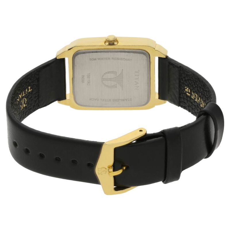 Buy Online Titan White Dial Chronograph Leather Strap watch for Couple ...