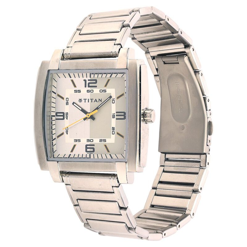 Buy Online Titan Silver Dial Analog Stainless Steel Strap watch forMen ...