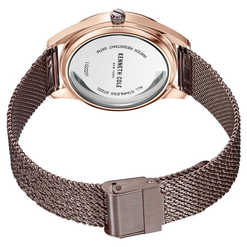 Buy Online Kenneth Cole Quartz Analog Rose Gold Dial Stainless Steel ...