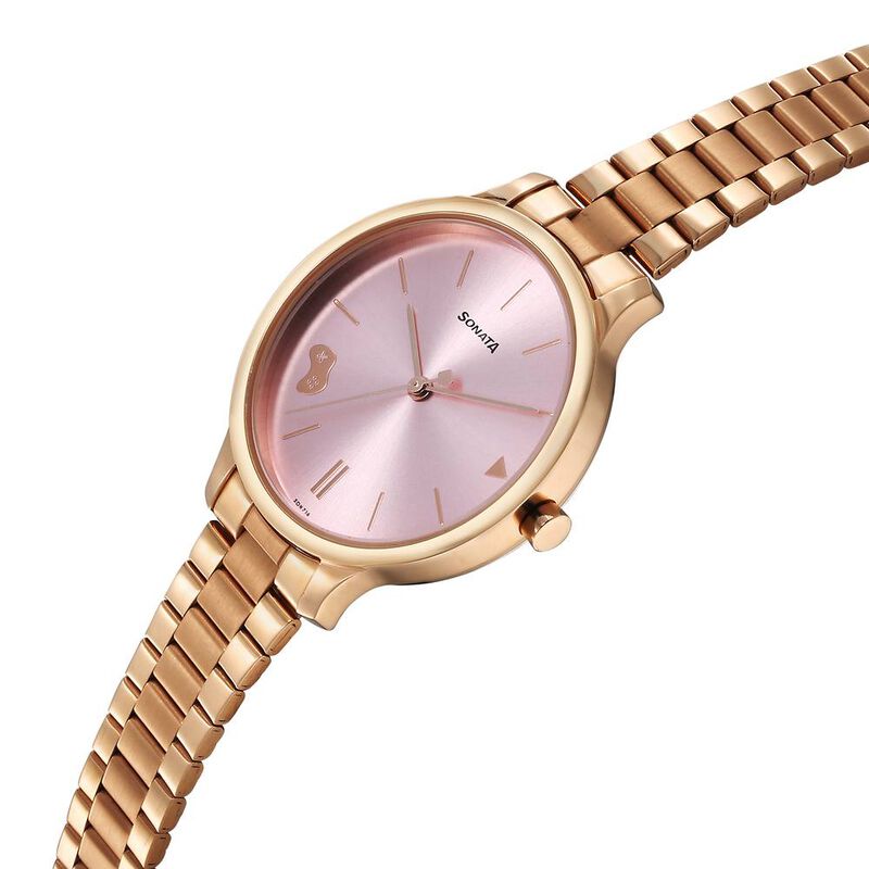 Buy Online Sonata Play Pink Dial Watch for Women - ns87050wm02 | Titan