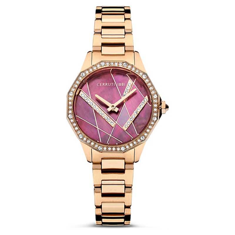 Buy Online Cerruti 1881 Quartz Analog Red Dial Stainless Steel Strap ...
