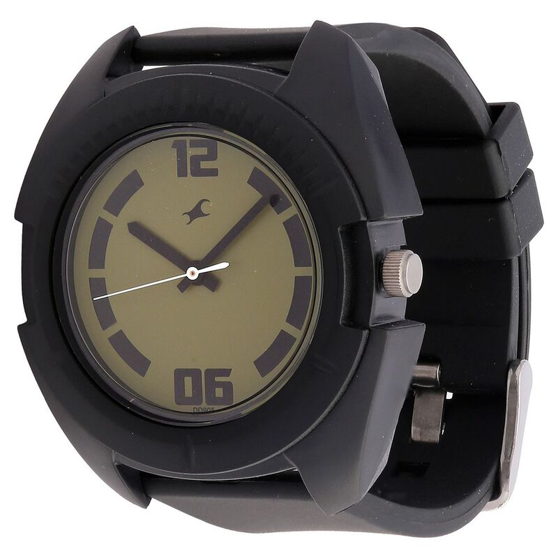 Buy Online Fastrack Quartz Analog Green Dial Plastic Strap Watch for ...