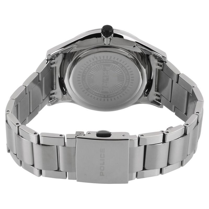 Buy Online Police Quartz Chronograph Black Dial Metal Strap Watch for ...