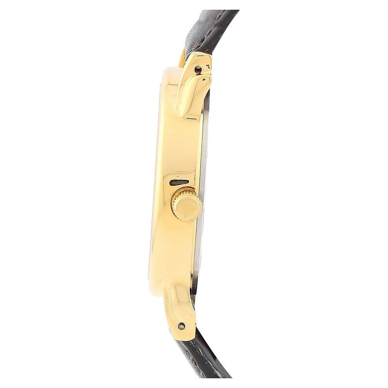 Buy Online Titan Analog Champagne Dial Leather Strap watch for Men ...