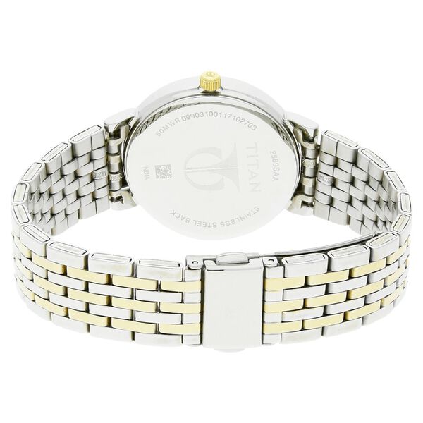 Buy Online Titan Workwear Silver Dial Women Watch With Stainless Steel ...