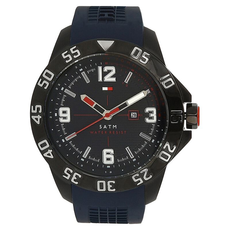 Buy Online Tommy Hilfiger Quartz Analog with Day and Date Blue Dial ...