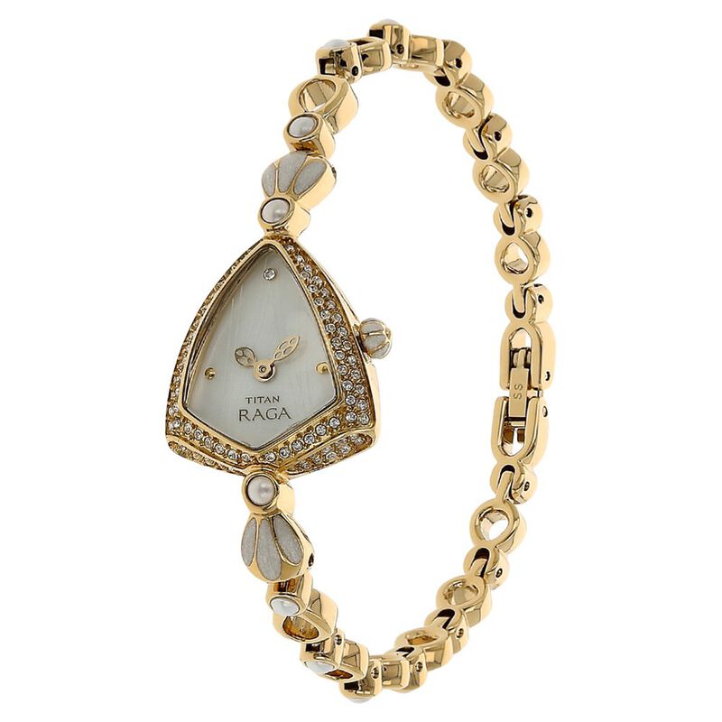 Buy Online Titan Raga Aqua Mother of Pearl Dial Analog Stainless Steel ...