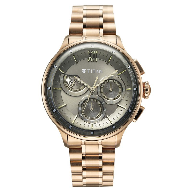 Buy Online Titan Classique Half Cut Chronograph Analog with Anthracite ...